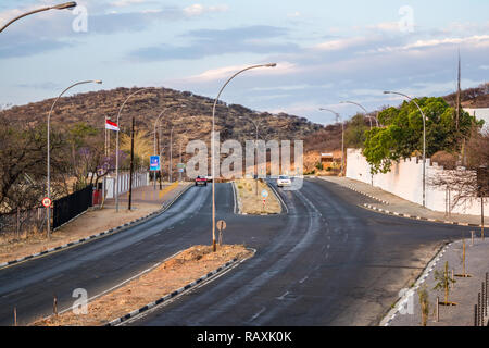 Street in Windhoek, Namibia Stock Photo - Alamy
