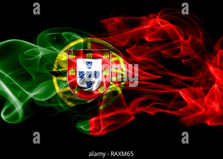 National smoke flag of Portugal isolated on white background Stock ...