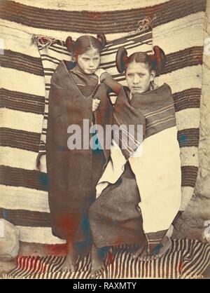 Moki Girls; John K. Hillers, American, 1843 - 1925; 1879; Albumen ...