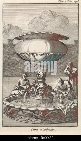 Copper laver or wash basin in the court of the tabernacle, Jan Luyken ...