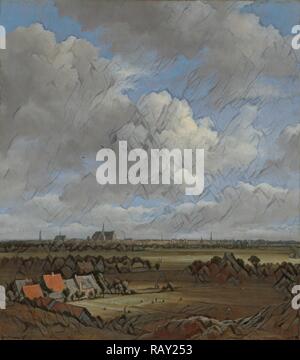 View of Haarlem from the Northwest, with the Bleaching Fields in the ...