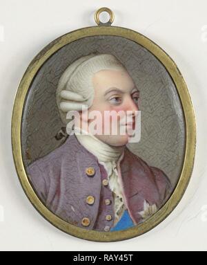 Miniature Portrait of George III (1738-1820), King of England, c. 1760 ...