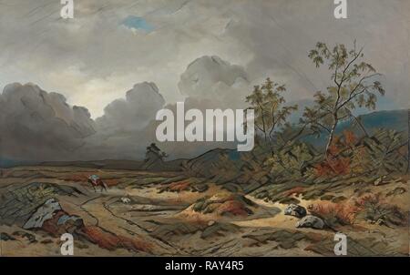 Landscape with a Thunderstorm Brewing, by Willem Roelofs 1st, 1850 ...