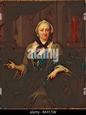 Portrait of Margaretha Trip, Wife of Hendrik van de Poll, 1754 Stock ...