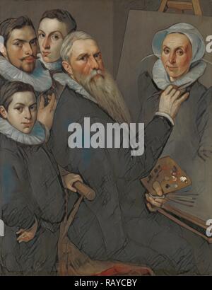 Self Portrait of the Painter and his Family, 1594. Willem Jacobsz Delff ...