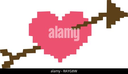 valentines day pixel art vector Stock Vector Image & Art - Alamy