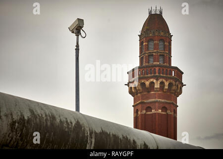 The ventilation tower HM Prison Manchester high-security male prison ...