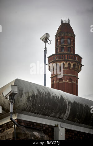 The ventilation tower HM Prison Manchester high-security male prison ...