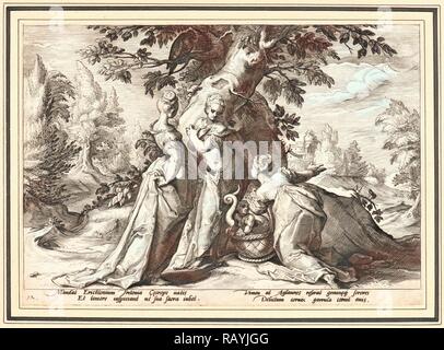 Anonymous after Hendrick Goltzius (Dutch, 1558 - 1617). Cadmus Asks the ...
