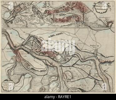Map of the siege of Bergen op Zoom, 1747, New plan of Bergen op Zoom ...