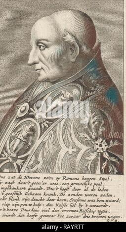 Bust portrait of Pope Adrian VI In the background the papal tiara The ...