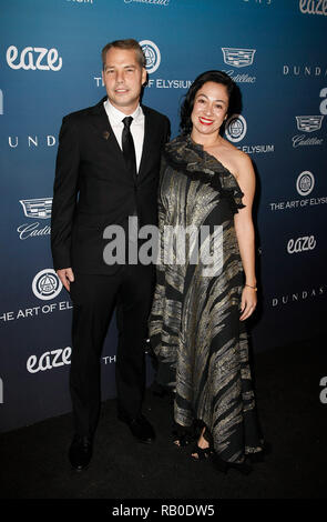 LOS ANGELES - JAN 6: Shepard Fairey, Amanda Fairey at the 2024 Art of ...