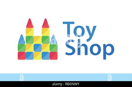 Toy store, kids shop logo, pika toy store background design ...
