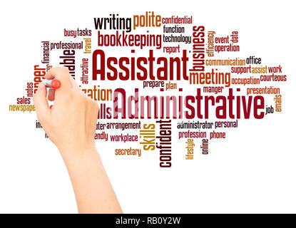 Administrative Assistant, word cloud concept on white background Stock ...