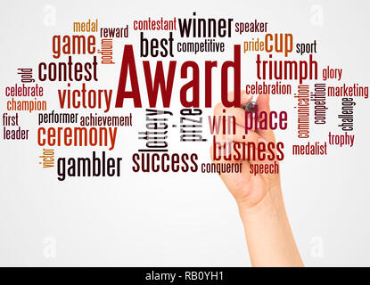Award ceremony word cloud concept Stock Photo - Alamy