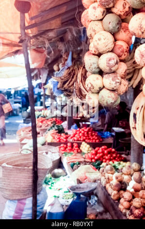 Zanzibar;Africa Organic Spices and Fruit Papaya fruit as grown of ...