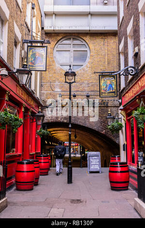 Colorful footpath in city center of London, UK Stock Photo - Alamy