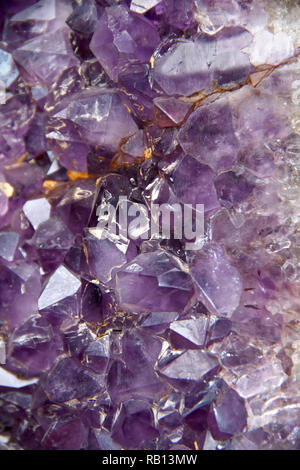 closeup of shiny purple natural stone amethyst Stock Photo - Alamy