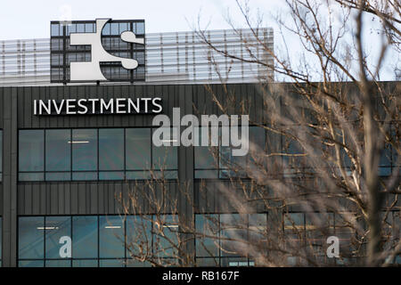 A logo sign outside of the headquarters of FS Investments in ...