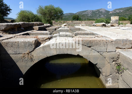 View of one of the two arched subterranean sacred rooms- Adyton, of the ...