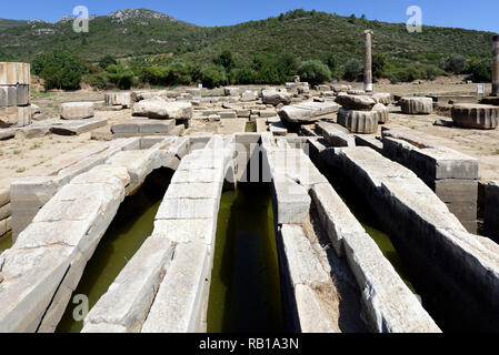 View of one of the two arched subterranean sacred rooms- Adyton, of the ...