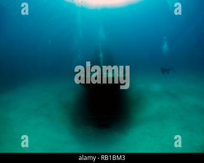 The wreck of the P31 patrol boat off Comino, Malta Stock Photo - Alamy