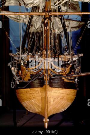 MODELO A ESCALA DEL NAVIO REAL BORBON DE 112 CAÑONES -1818 - VISTA ...