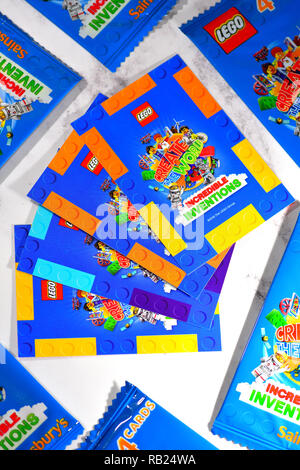 Sainsburys Lego trading cards Stock Photo - Alamy