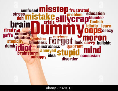 OOPS word cloud and hand with marker concept on white background Stock ...