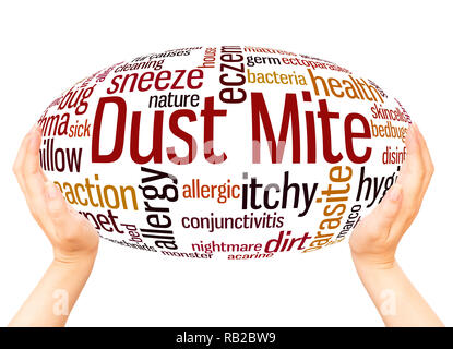 Dust mite word cloud hand writing concept on white background Stock ...