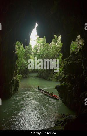 Lussok Cave and underground river, Luna, Apayao, Luzon, Philippines ...