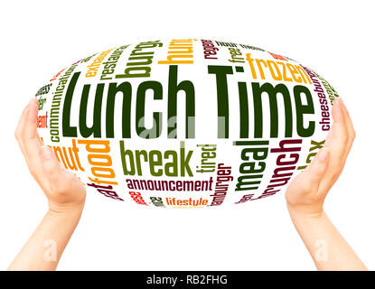 Lunch break word cloud concept Stock Photo - Alamy