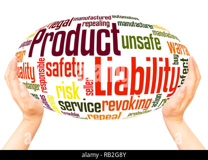 Liability word cloud hand sphere concept on white background Stock ...