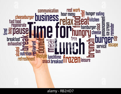 Lunch break word cloud concept Stock Photo - Alamy