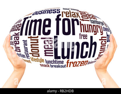 Lunch break word cloud concept Stock Photo - Alamy