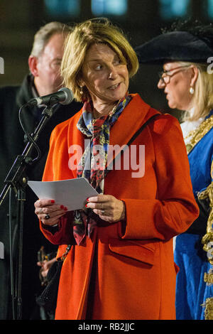 The Norwegian Ambassador to Britain Mona Juul, right, and her husband ...