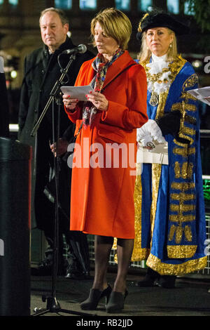 The Norwegian Ambassador to Britain Mona Juul, right, and her husband ...