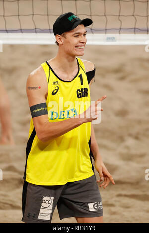 The Hague, Netherlands. 06th Jan, 2019. Beachvolleyball Open DELA ...