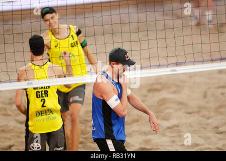 The Hague, Netherlands. 06th Jan, 2019. Beachvolleyball Open DELA ...
