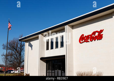 Indianapolis - Circa January 2019: Coca-Cola Bottling. Coke is debuting ...