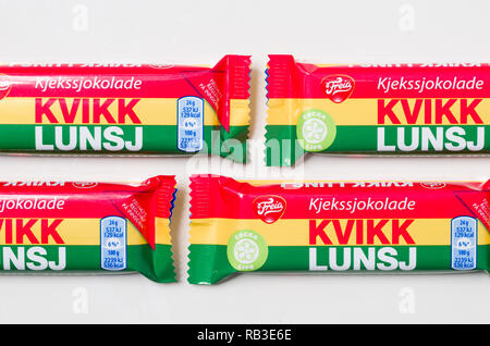 Freia Kvikk Lunsj Chocolate Stock Photo - Alamy