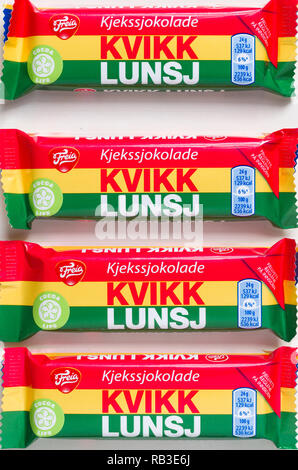 Freia Kvikk Lunsj, Norwegian Version of the Kitkat Stock Photo - Alamy