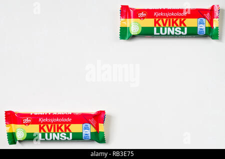 Freia Kvikk Lunsj Chocolate Stock Photo - Alamy