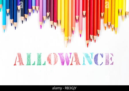 allowance drawing by colour pencils Stock Photo - Alamy