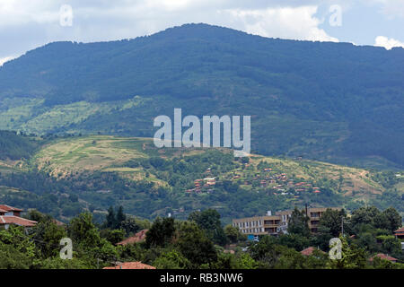 Panorama with village of Gega and Ograzhden Mountain, Blagoevgrad ...