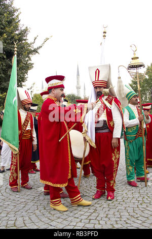Turkey. Traditional Ottoman Marching band playing at a festival in ...