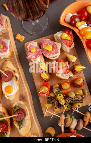 mediterranean starter appetizers Stock Photo - Alamy