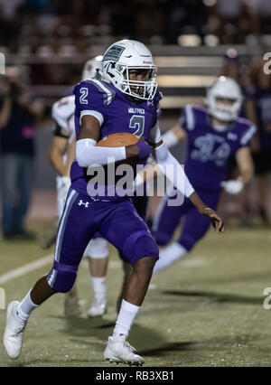 Varsity football action with Eureka vs, Shasta High School in Redding ...