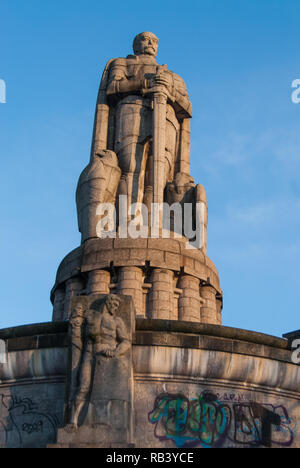 The Bismark Memorial in Hamburg, Germany, honors the legacy of Otto von ...