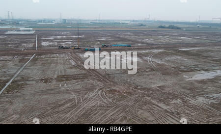 The photo shows tesla's electric car Gigafactory at the 8th China ...